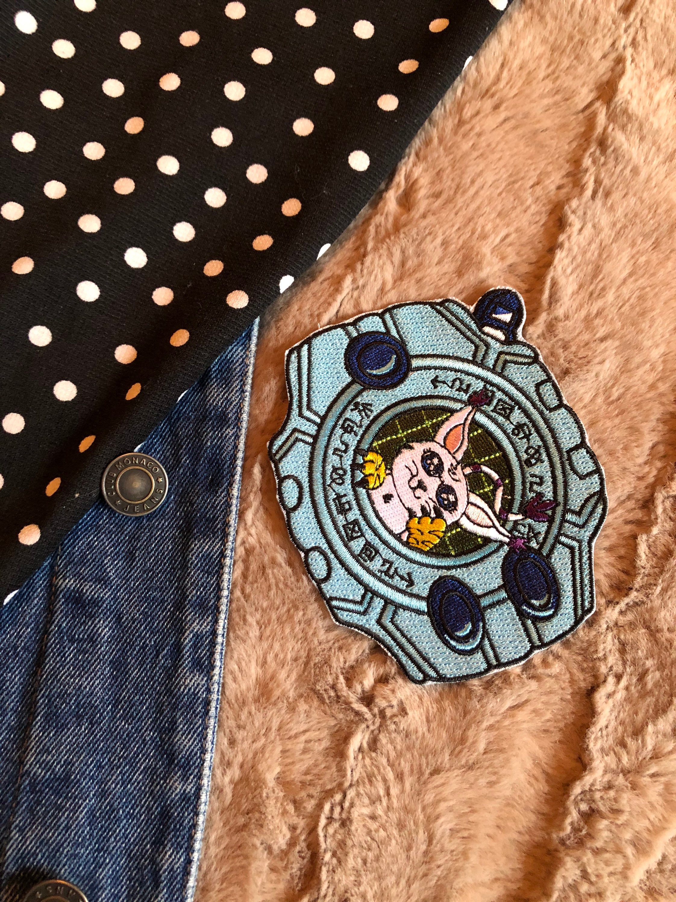 4 Inch Wide Iron on Digimon Embroidery Patch Gatmon Patch | Etsy