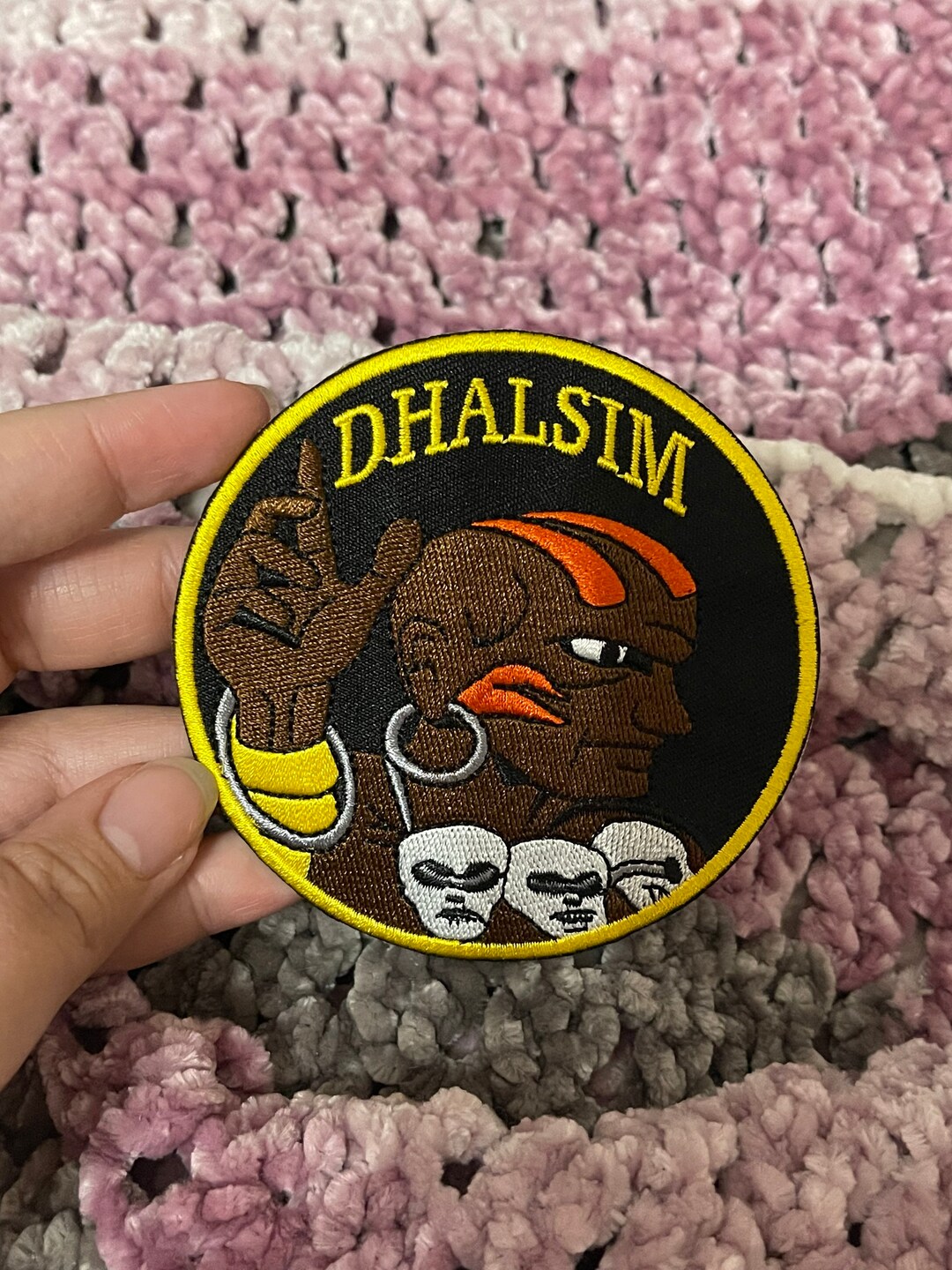 Dhalsim Retro Street Fighter 3.5 Inch Wide Iron on Patch - Etsy