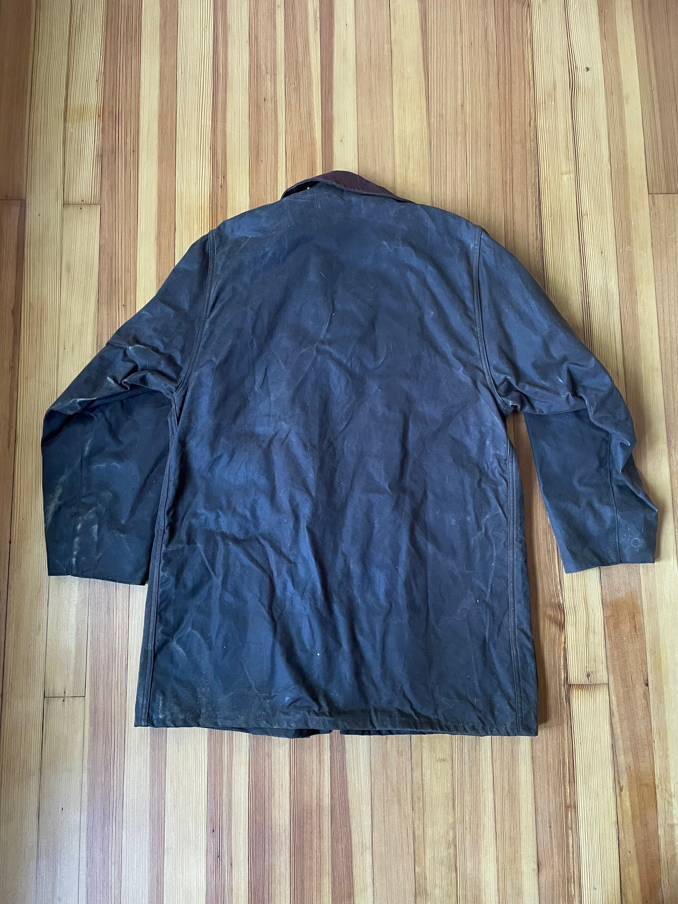 Vintage Driza-bone Waxed Cotton Jacket Outdoors Farm Ranch Horse XL ...