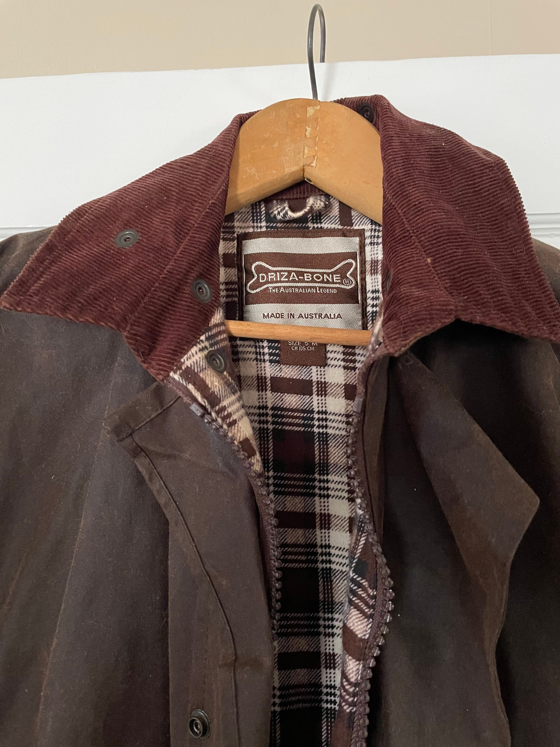 Vintage Driza-bone Waxed Cotton Jacket Outdoors Farm Ranch Horse XL ...