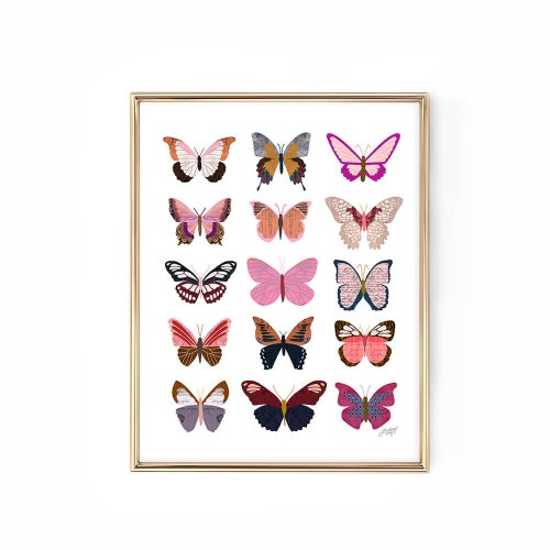 Pink Butterfly Butterfly Butterfly Print Pink Butterfly | Etsy