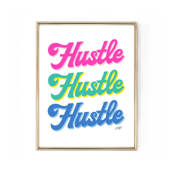 Hustle Poster - Etsy