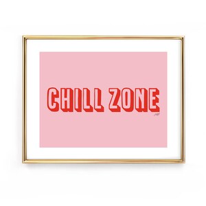 Chill Zone - Art Print - Etsy
