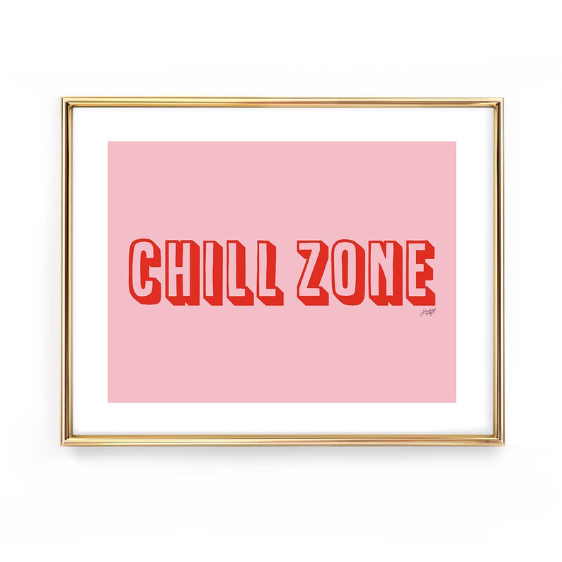 Chill Zone Art Print - Etsy