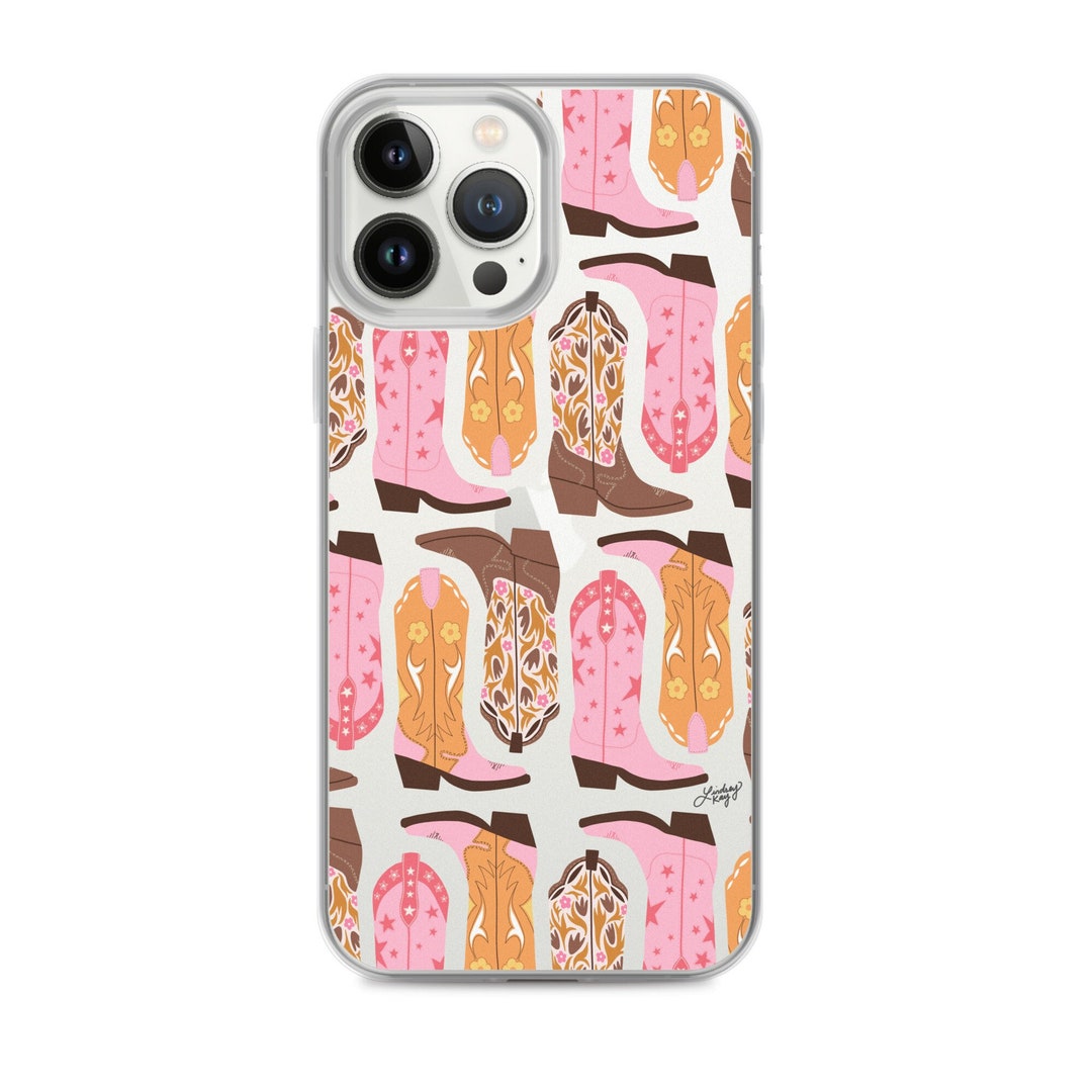 Cowboy Boots Pattern Clear Case for Iphone® - Etsy