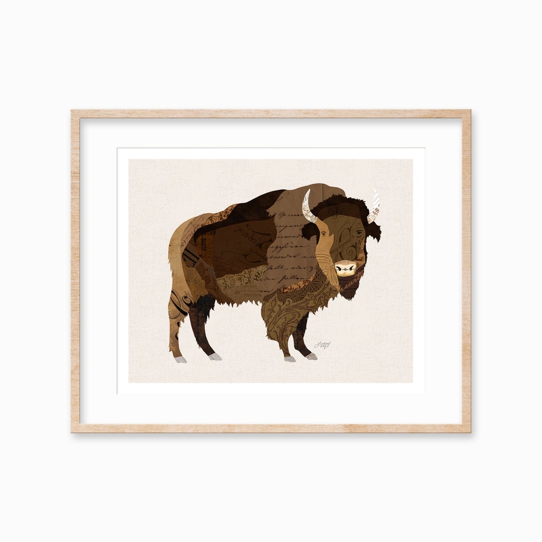 Buffalo Collage Art Print - Etsy