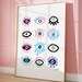 Colorful Evil Eyes Illustration Collage - Art Print, Traditional Evil ...