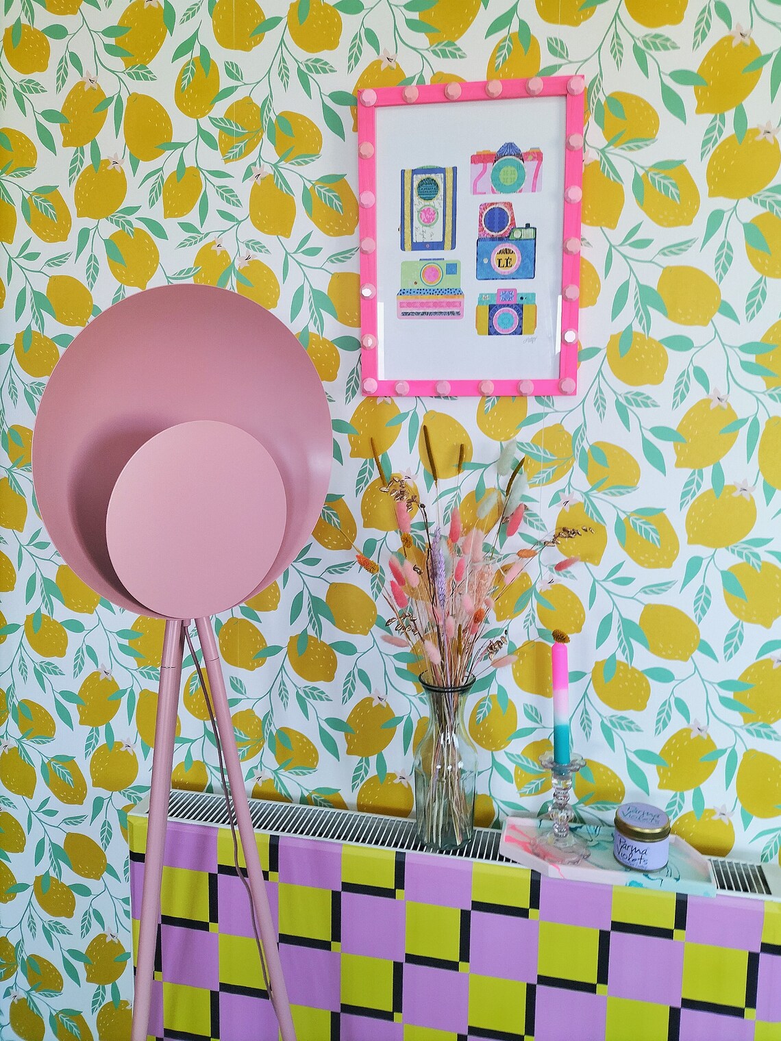 Colorful Vintage Cameras Collage Art Print - Etsy