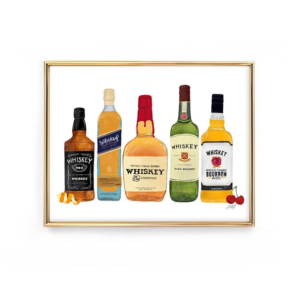 Whiskey Print - Etsy