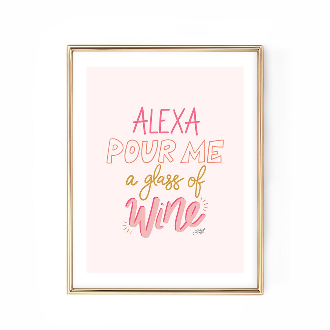 Alexa Pour Me a Glass of Wine Art Print | Etsy