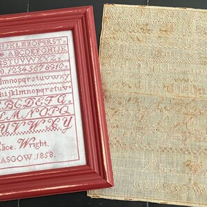 Alice Wright 1858 Sampler Chart PDF E-pattern - Etsy