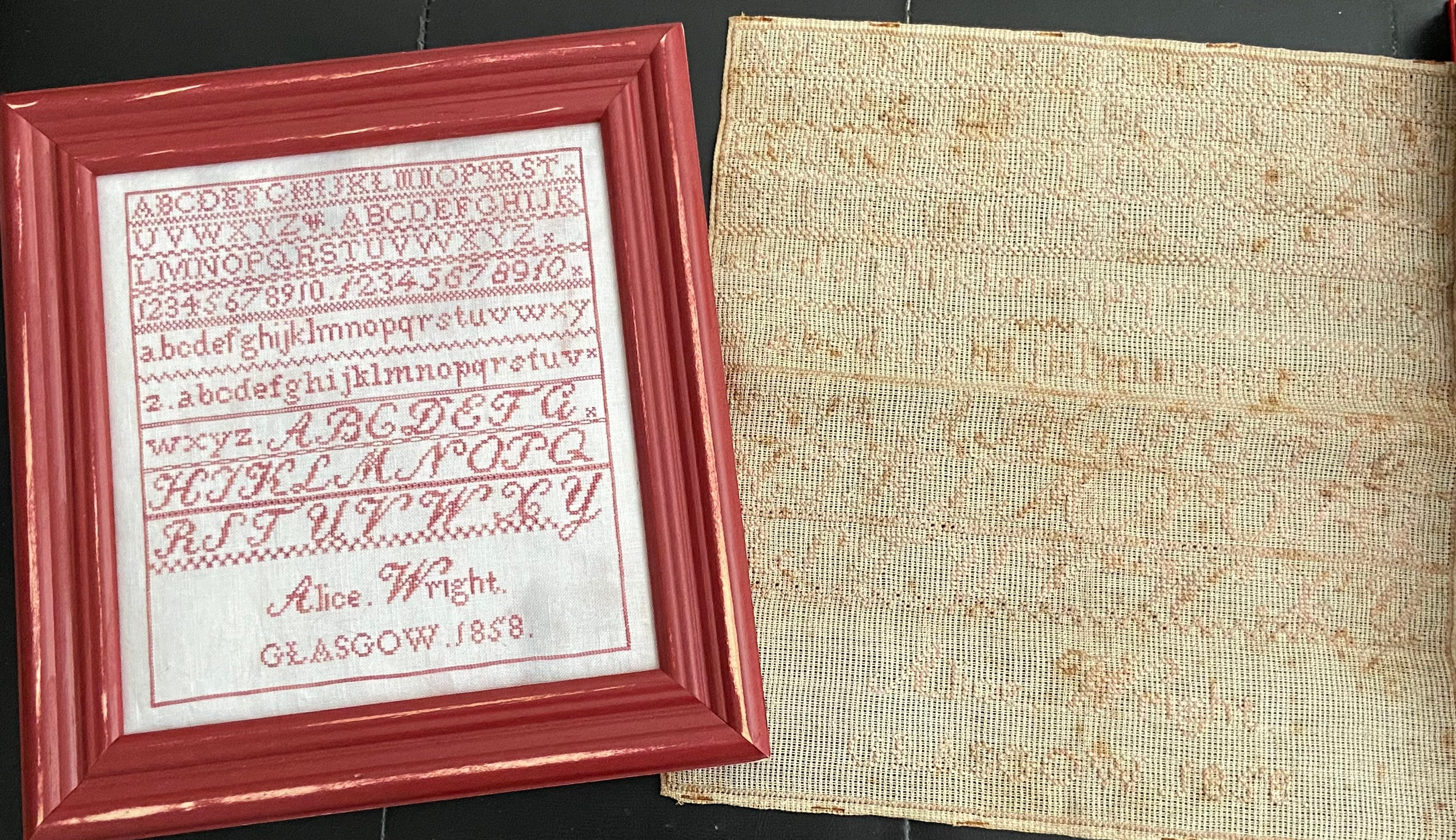 Alice Wright 1858 Sampler Chart PDF E-pattern - Etsy