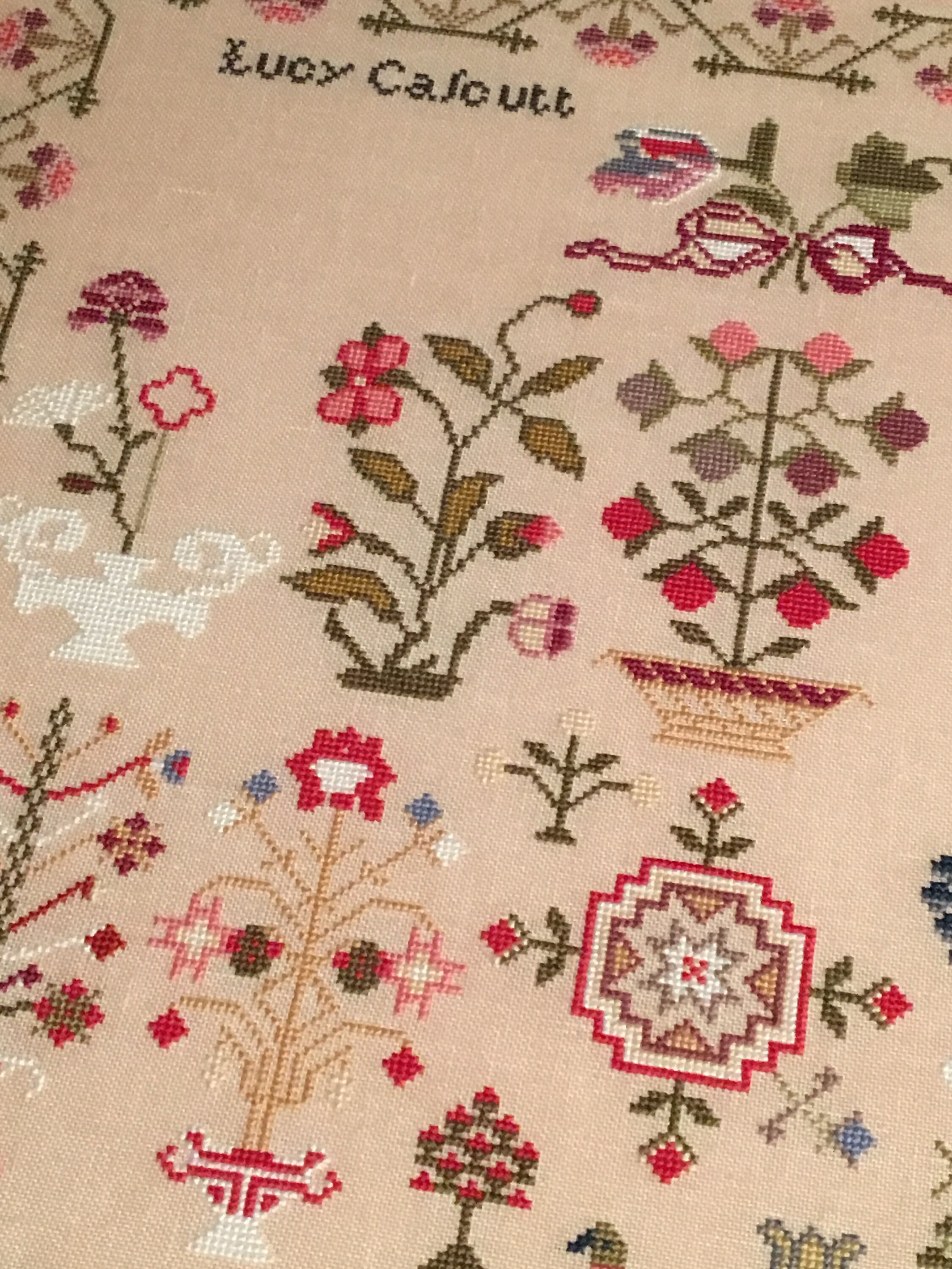 Lucy Calcutt 1825 Sampler Chart - Etsy