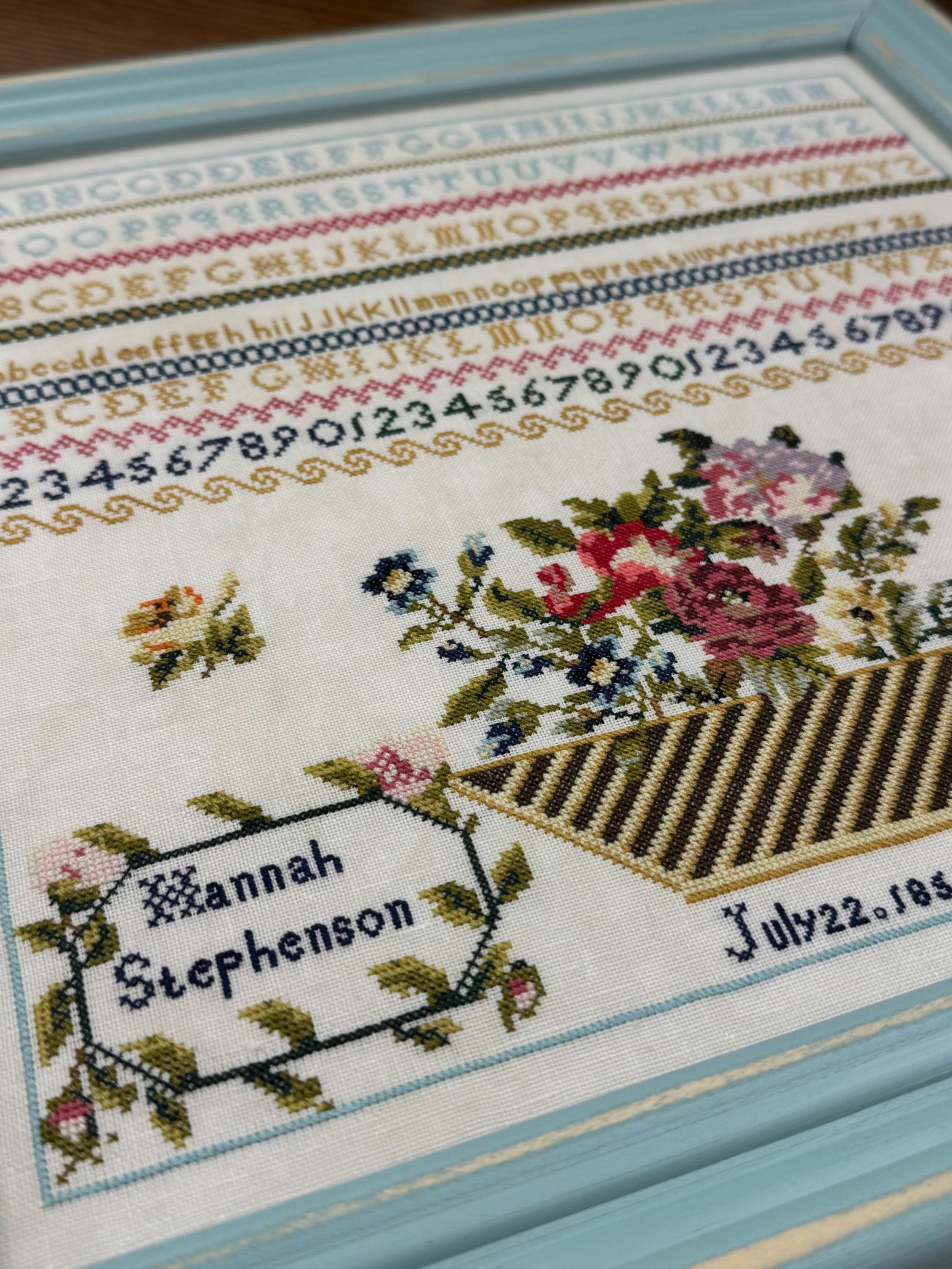 Hannah Stephenson 1852 Sampler Cross Stitch PDF Pattern - Etsy