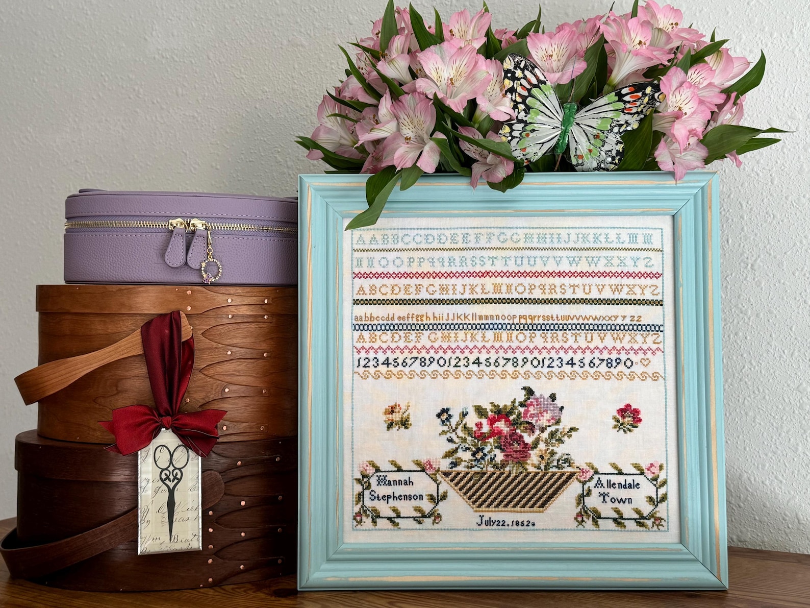 Hannah Stephenson 1852 Sampler Cross Stitch PDF Pattern - Etsy