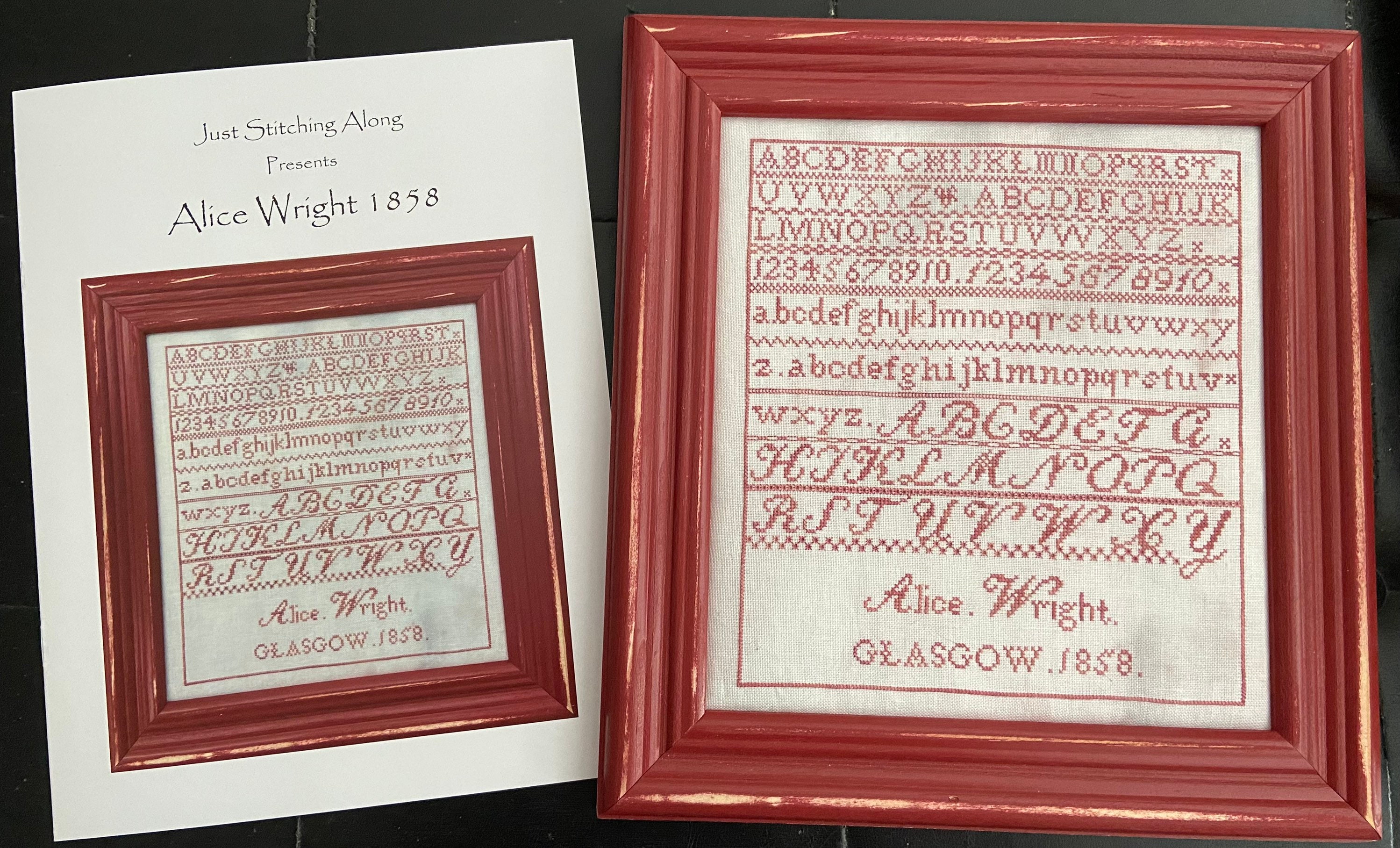 Alice Wright 1858 Sampler Chart PDF E-pattern - Etsy