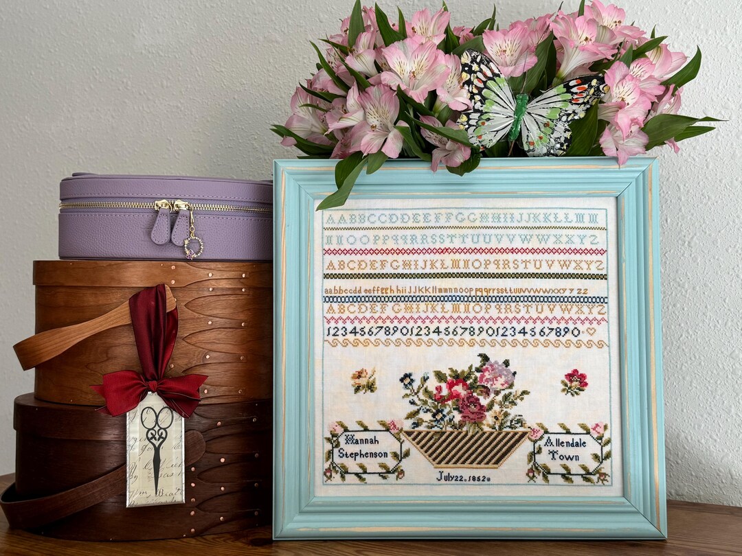Hannah Stephenson 1852 Sampler Chart - Etsy