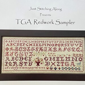 TGA Redwork Sampler PDF E-pattern - Etsy