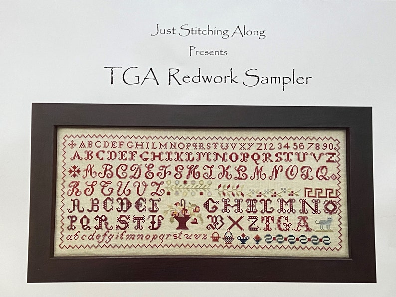 TGA Redwork Sampler PDF E-pattern - Etsy