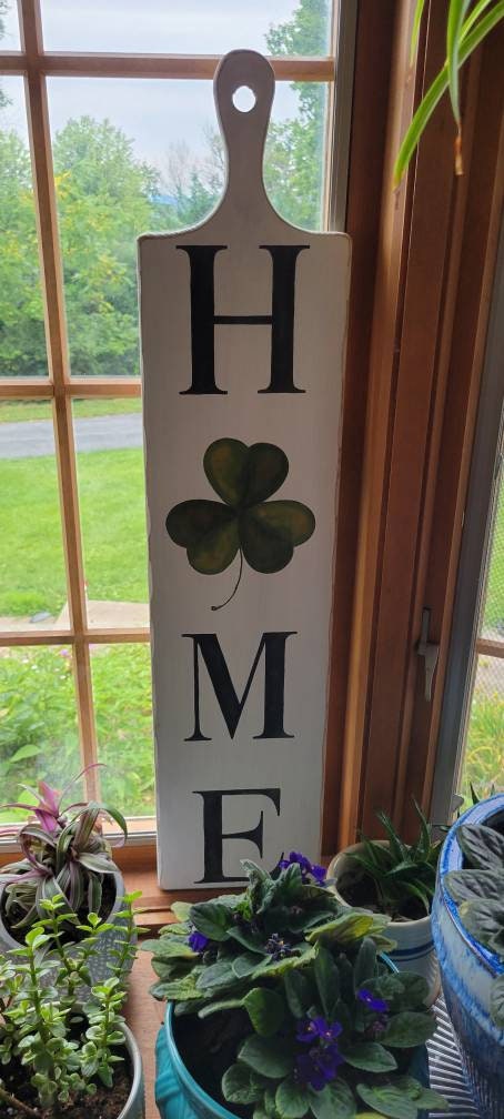 Home Sign,farmhouse Sign,farmhouse Decor,home Decor,shamrock Sign,irish ...