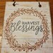 Harvest Blessings Welcome Sign,fall Slate Sign,welcome Sign,handpainted ...