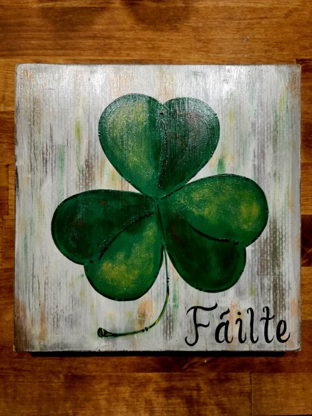 Shamrock Wood Sign,wall Sign,wall Decor,home Decor,shamrock Decor ...