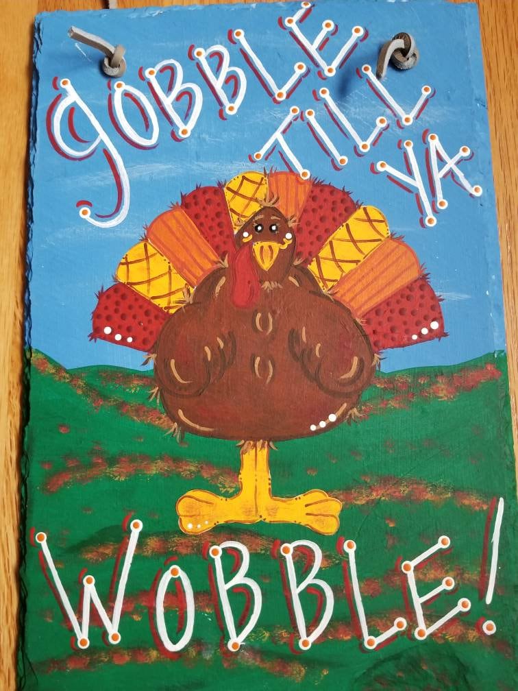 Turkey Welcome Signthanksgiving Signturkey Decorpainted - Etsy