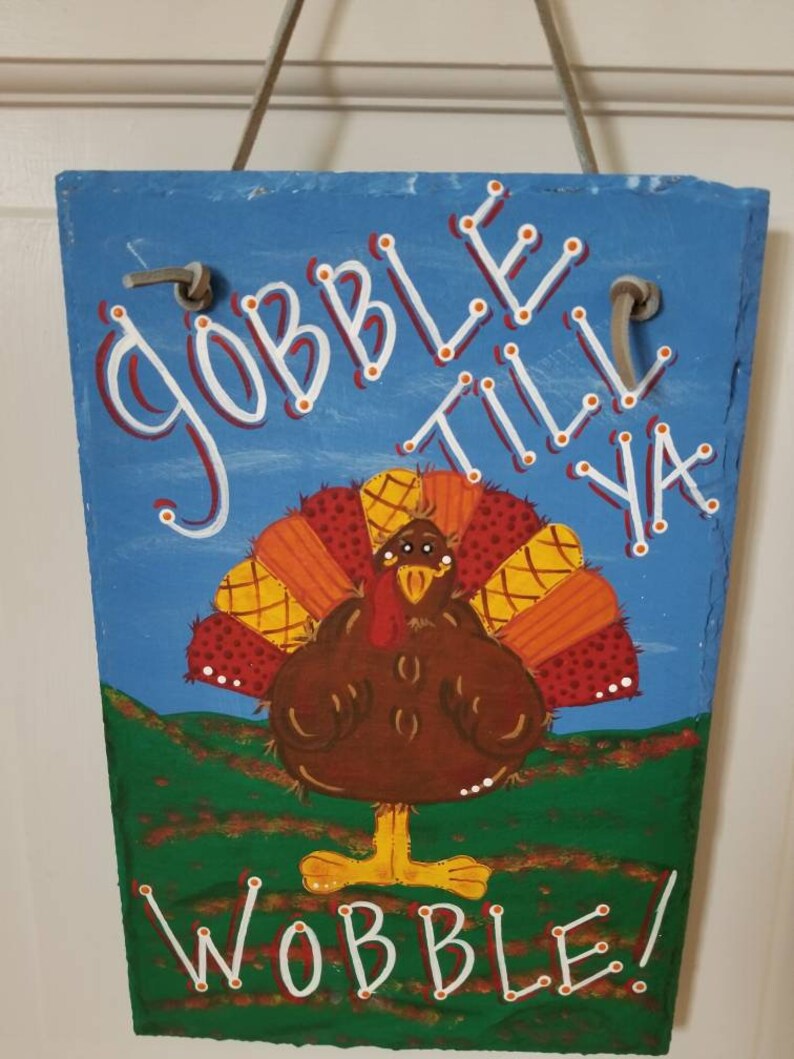 Turkey Welcome Signthanksgiving Signturkey Decorpainted - Etsy