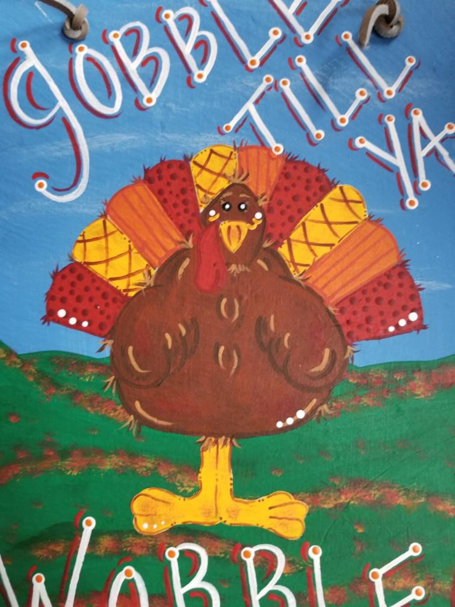 Turkey Welcome Signthanksgiving Signturkey Decorpainted - Etsy