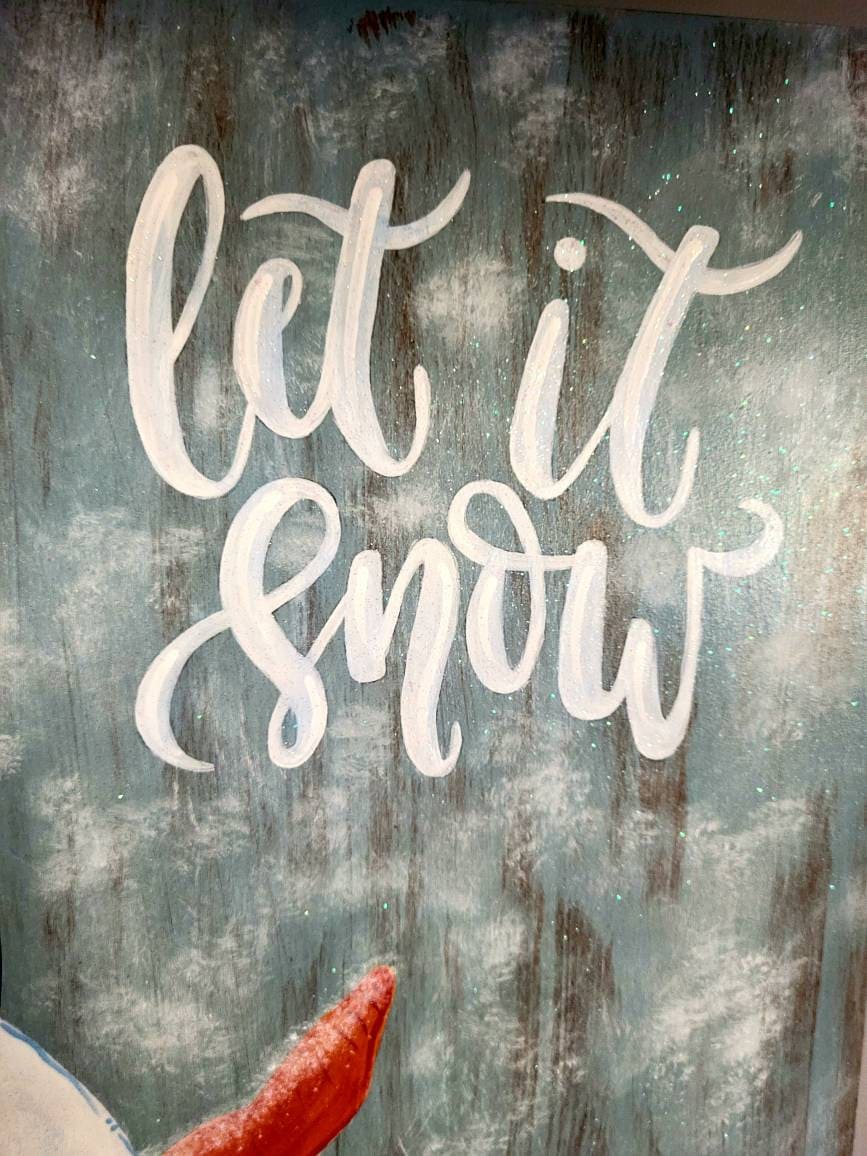 Snowman Welcome Sign,hand Painted Wood,christmas Decor,wood Welcome ...