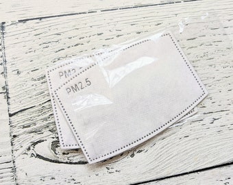 Active PM2.5 Carbon Filters Face Mask Filters 5 Layer Protection - Etsy