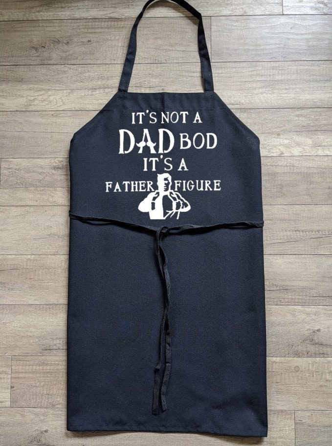 Dad Bod Father Figure Bib Apron Grandpa Fathers Day - Etsy