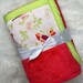 Bird Themed Baby Bathing Apron, Coral and Lime Green. Perfect Baby ...