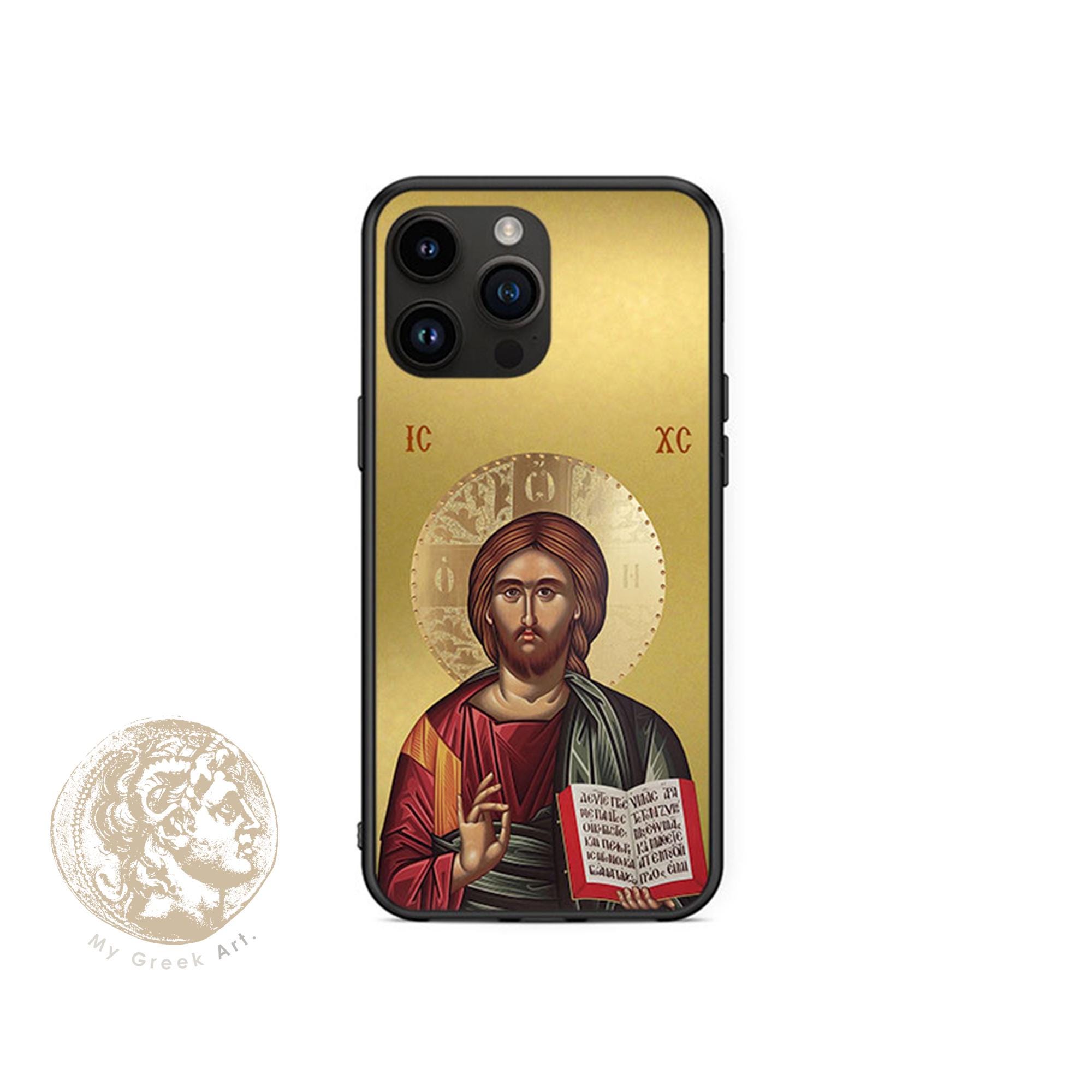 Jesus Christ, Mobile Phone Case, Iconography, Orthodox Icons - Etsy