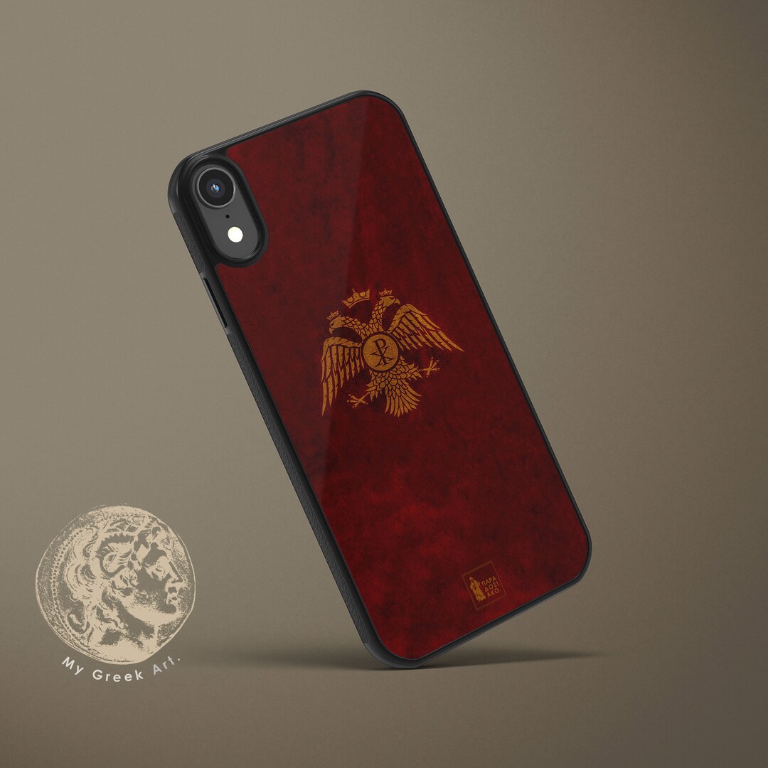 Byzantine Double-headed Eagle, Mobile Phone Case, Vintage Red - Etsy