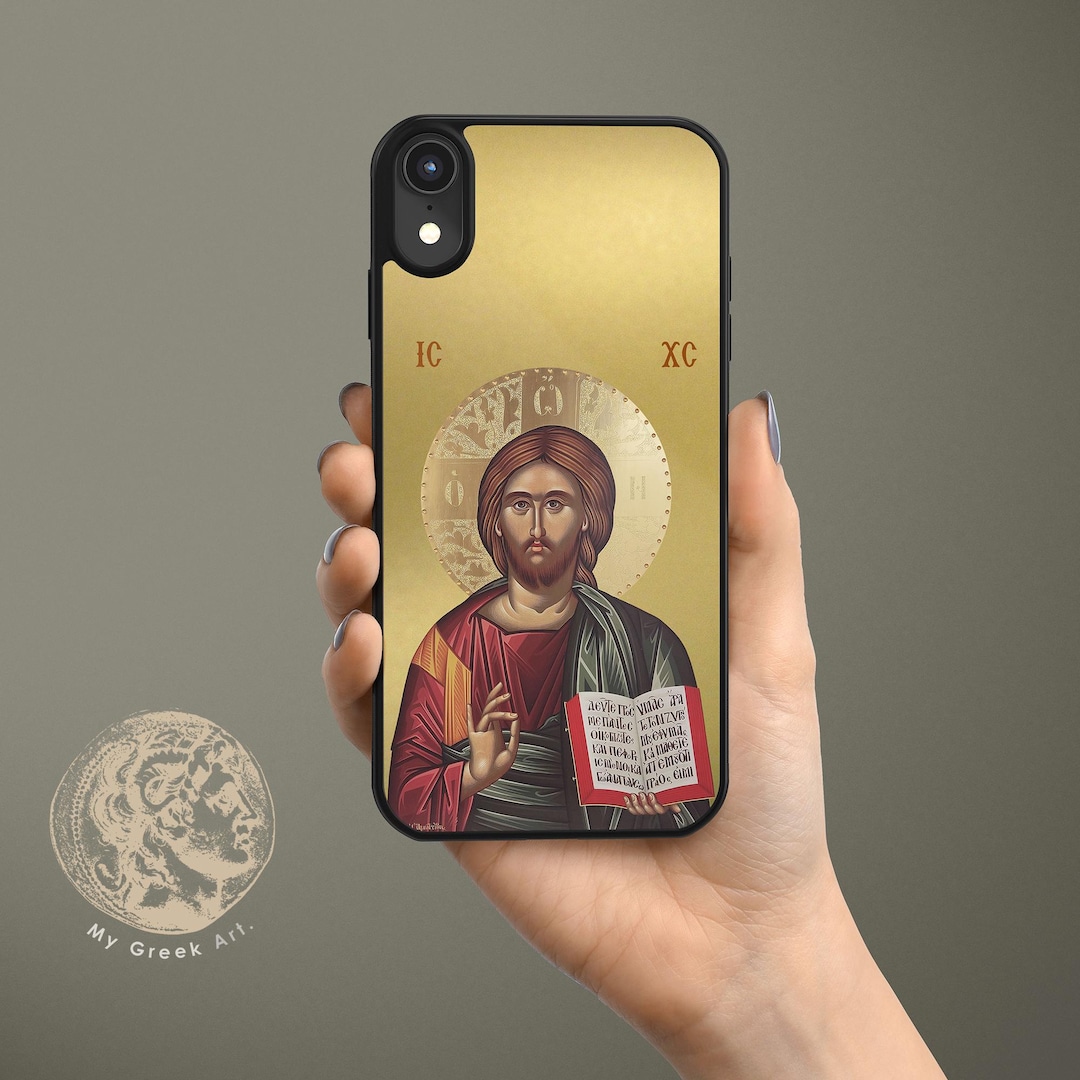 Jesus Christ, Mobile Phone Case, Iconography, Orthodox Icons - Etsy