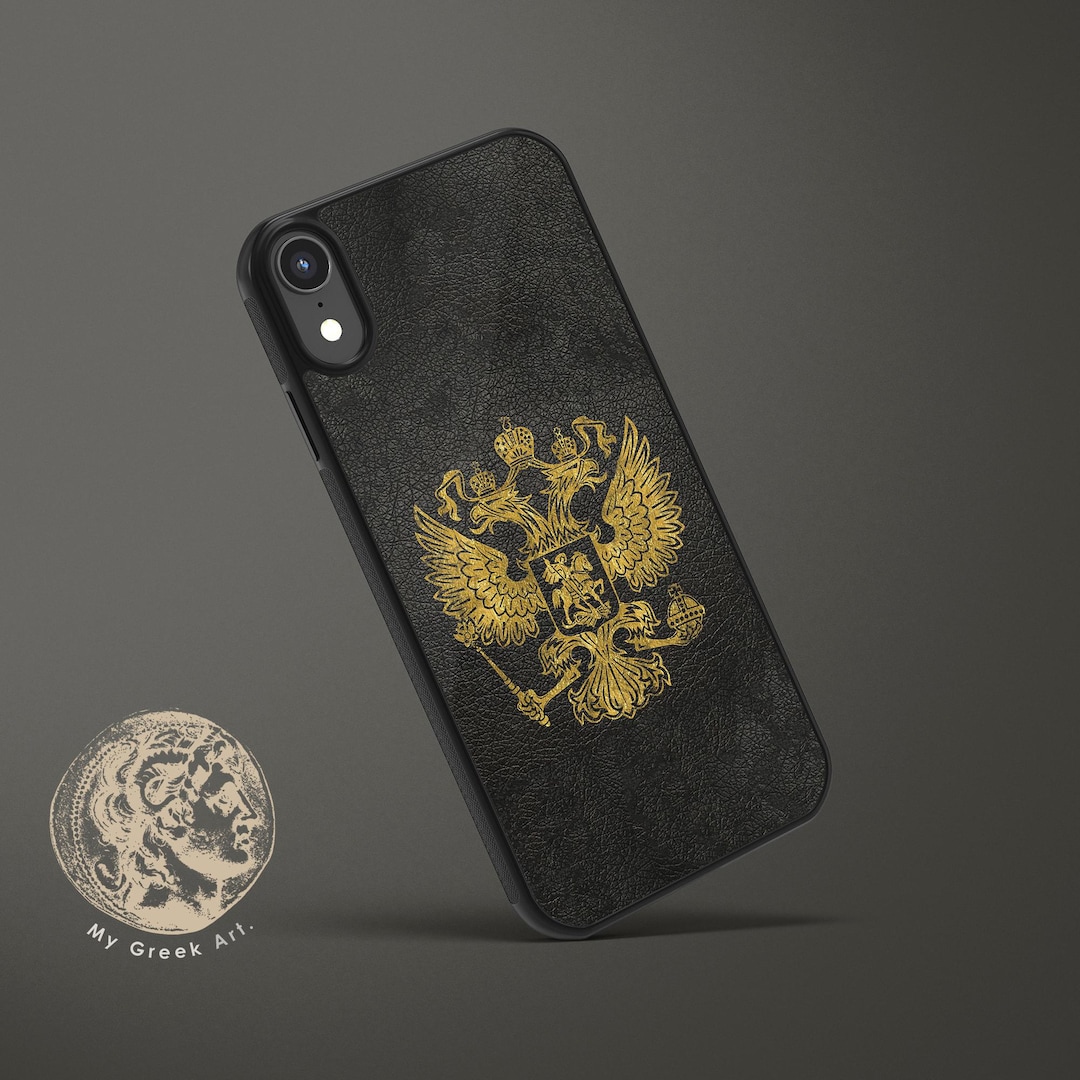 Double-headed Eagle and St. George, Black Mobile Phone Case - Etsy