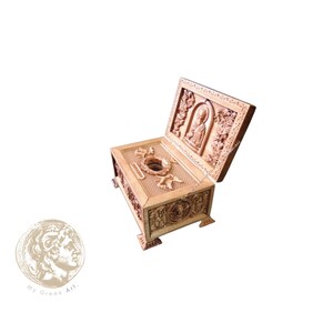 Wooden Carved Reliquary With Space for One Relic - Etsy