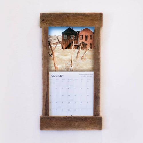 Rustic Barn Wood Calendar Frame. Calendar Holder. Reclaimed - Etsy