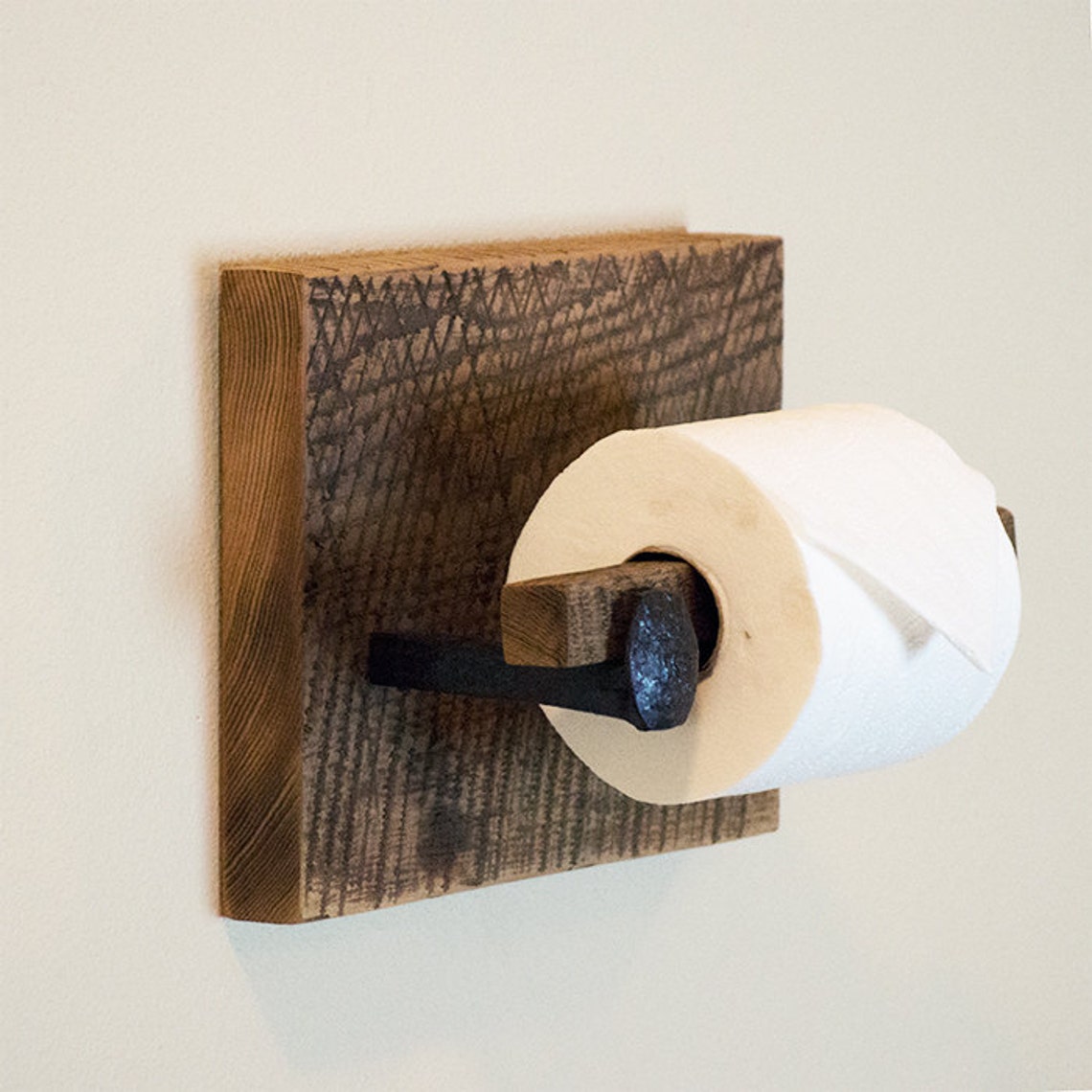 Barn Wood Toilet Paper Holder Rustic Toilet Paper Hanger With - Etsy