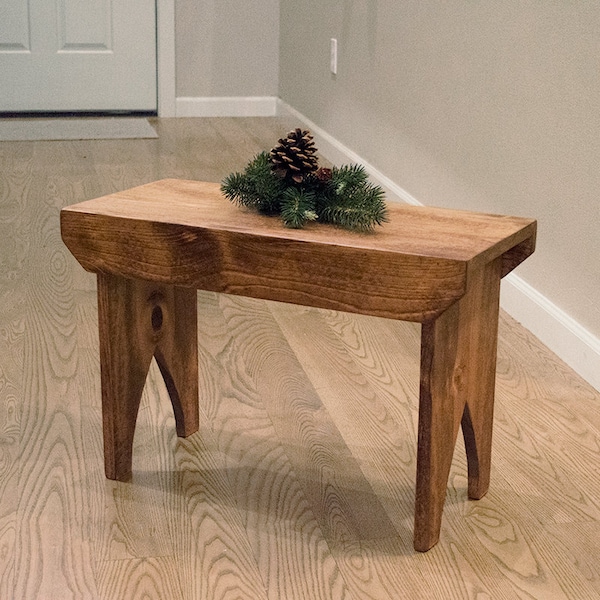 Country Wood Bench - Etsy