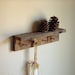 Rustic Key Rack. Barn Wood Shelf With Key Hooks. Rustic Key Hanger ...