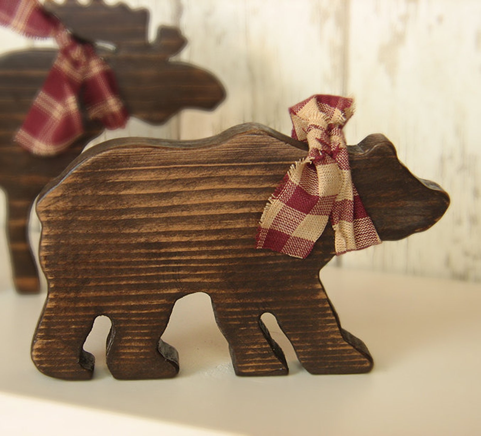 Wood Bear. Large Wood Brown Bear. Lodge Decor Bear. - Etsy