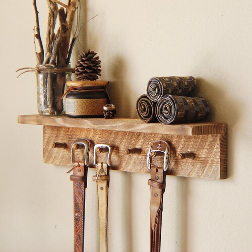Rustic Key Rack. Barn Wood Shelf With Key Hooks. Rustic Key - Etsy