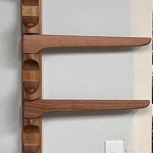 Mahogany Swing Arm Quilt Rack - Etsy