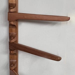 Mahogany Swing Arm Quilt Rack - Etsy