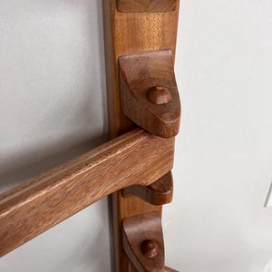 Mahogany Swing Arm Quilt Rack - Etsy