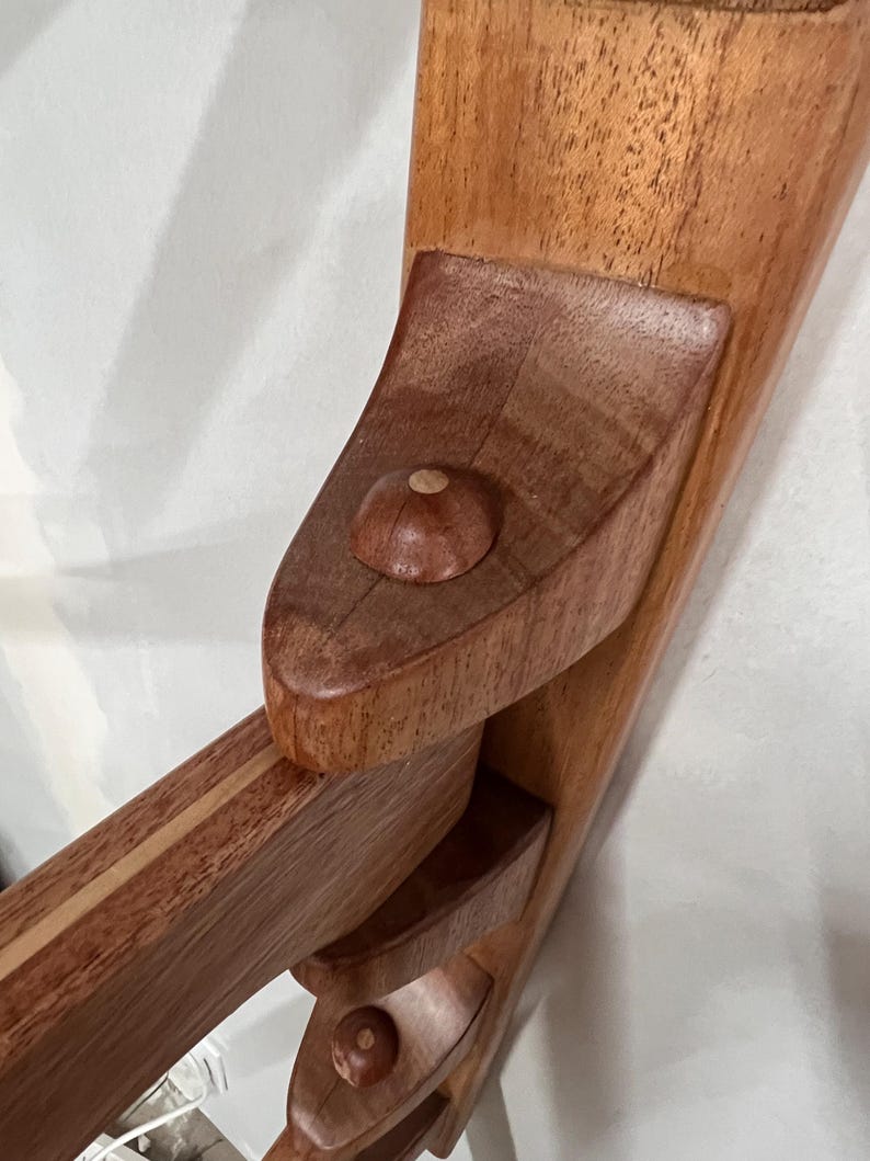 Mahogany Swing Arm Quilt Rack - Etsy