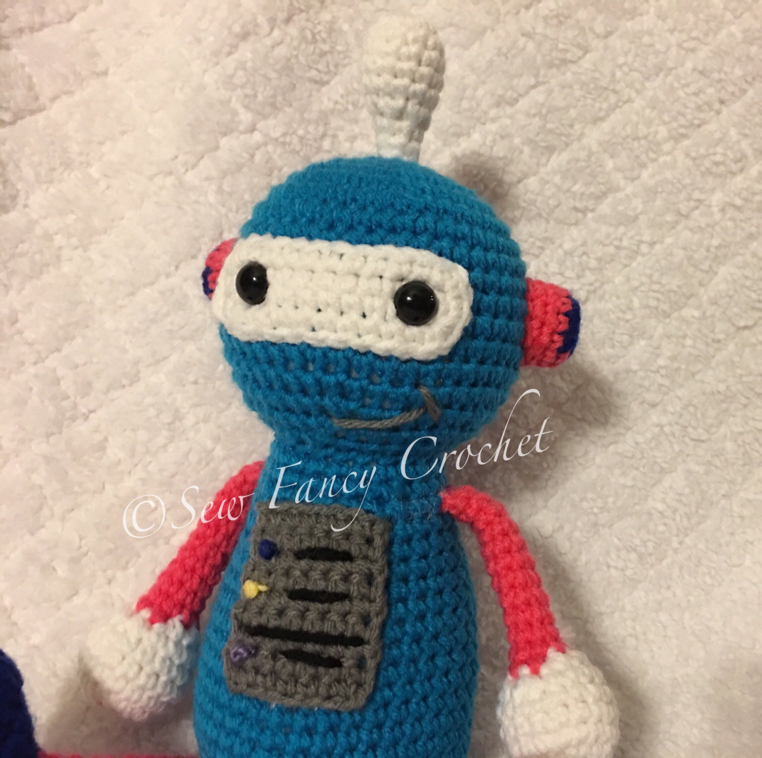 Robot Stuffed Animal, Crochet Robot Stuffed Animal, Crochet Robot ...