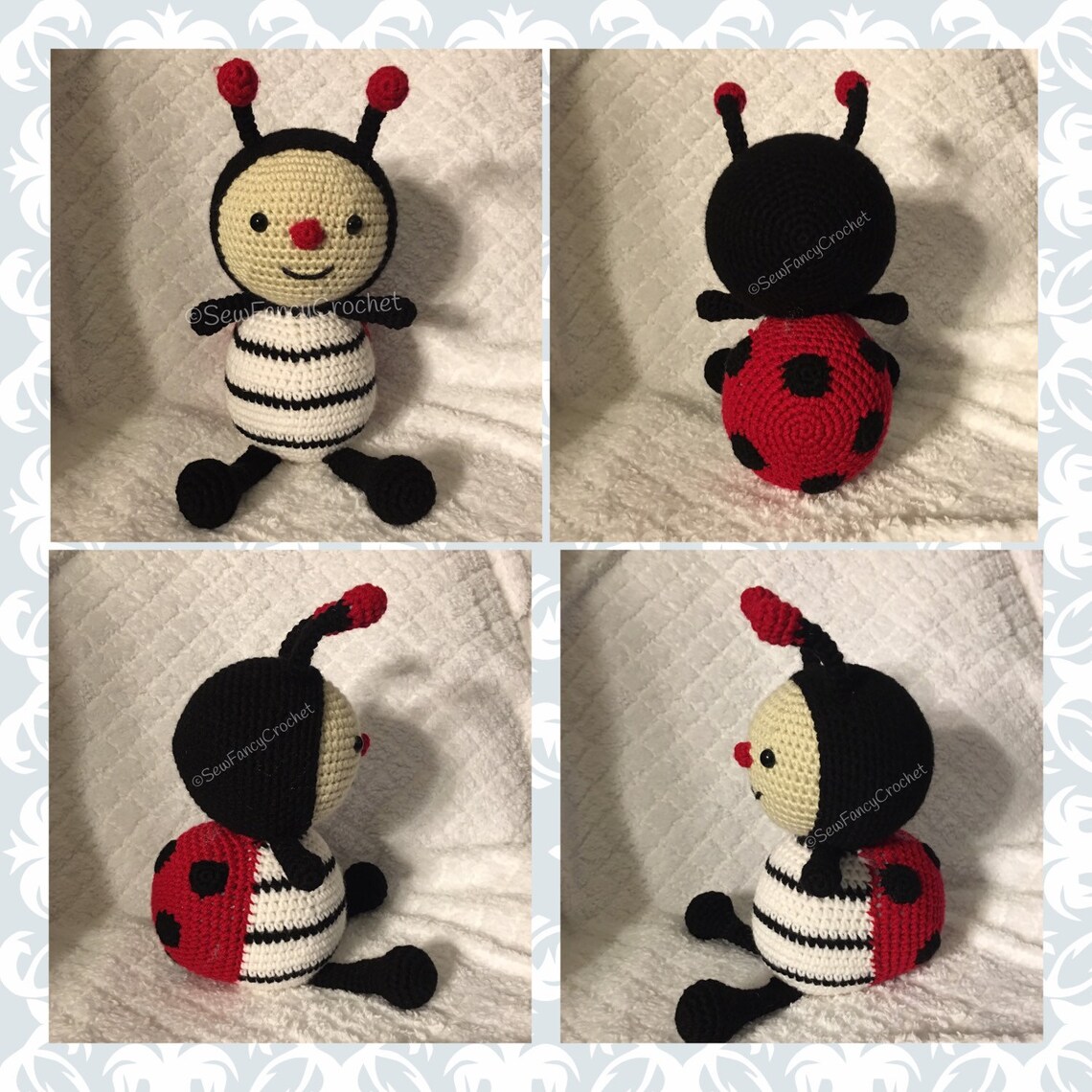 Ladybug Crochet Ladybug Bugs Ladybug Nursery Stuffed - Etsy